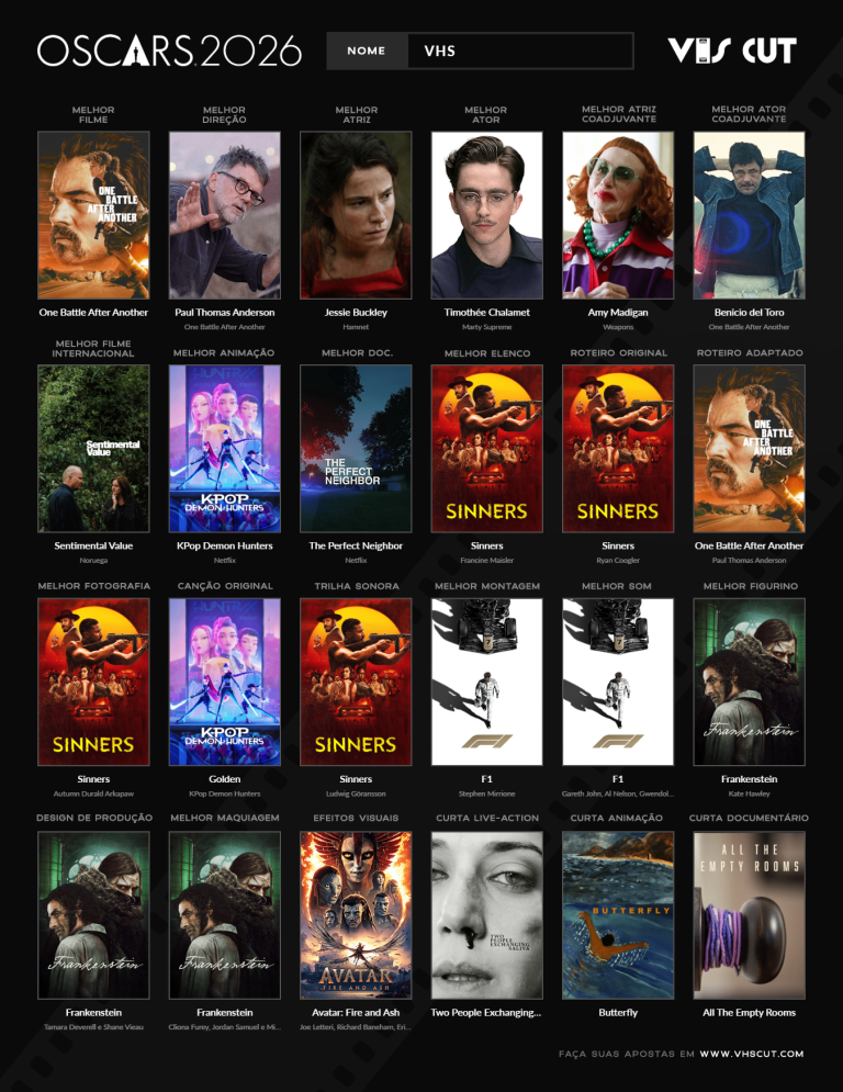 Oscar Ballot 2026 – VHS CUT – VHS CUT